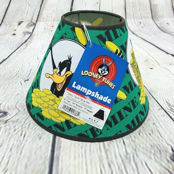 Warner Bros. | Accents | Vintage Looney Tunes Lampshade Green Daffy ...